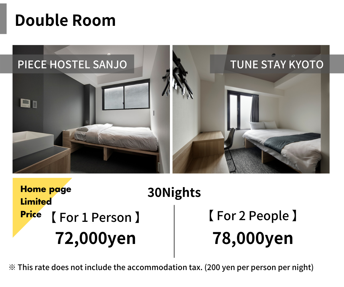 【Long-Term Stay Plan】Living in a hotel in Kyoto, the city of your dreams! | NEWS | PIECE HOSTEL ...